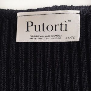 Putorti | Sweaters | Putorti Asymmetrical Vneck Black Sweater Xl | Poshmark